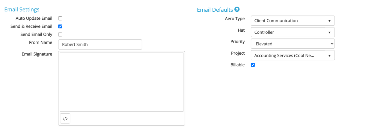 My Preferences – Aero Knowledge Base