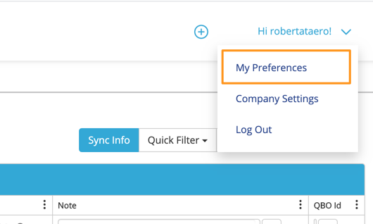My Preferences – Aero Knowledge Base