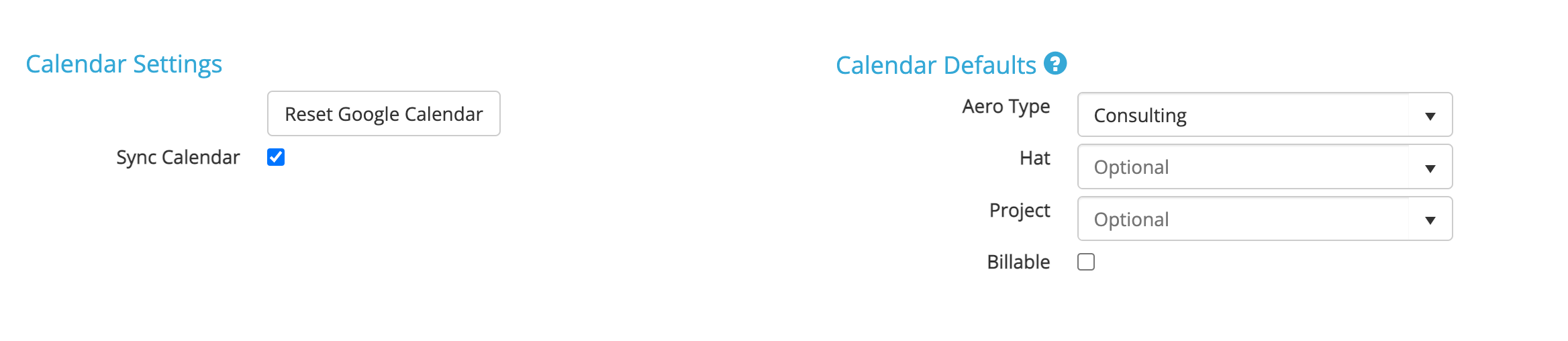 My Preferences – Aero Knowledge Base